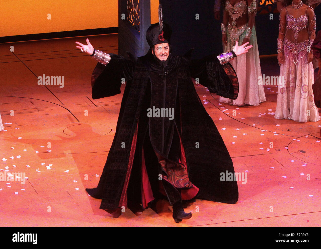 Opening night of Broadway's Aladdin at the New Amsterdam Theatre ...