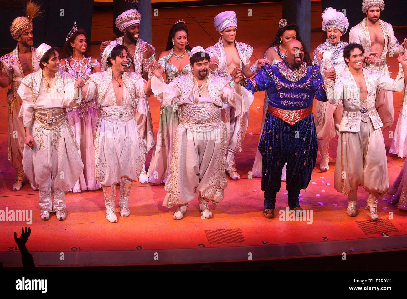 Opening night of Broadway's Aladdin at the New Amsterdam Theatre ...