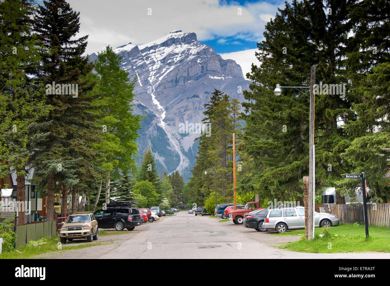 Banff Town, Banff, Alberta, Canada Stock Photo - Alamy