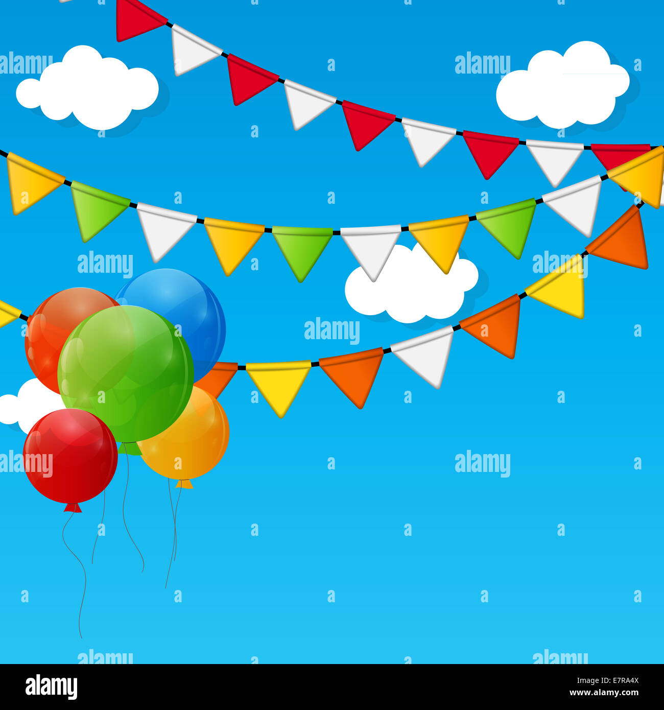 Party Flag Background Vector Illustration Stock Photo - Alamy