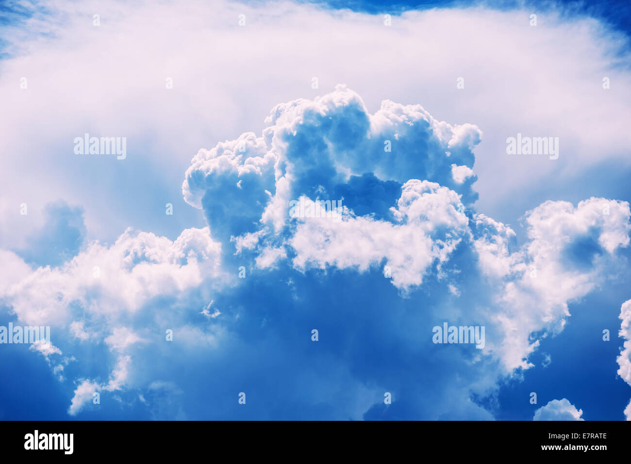 Blue clouds and sky. Natural background Stock Photo - Alamy
