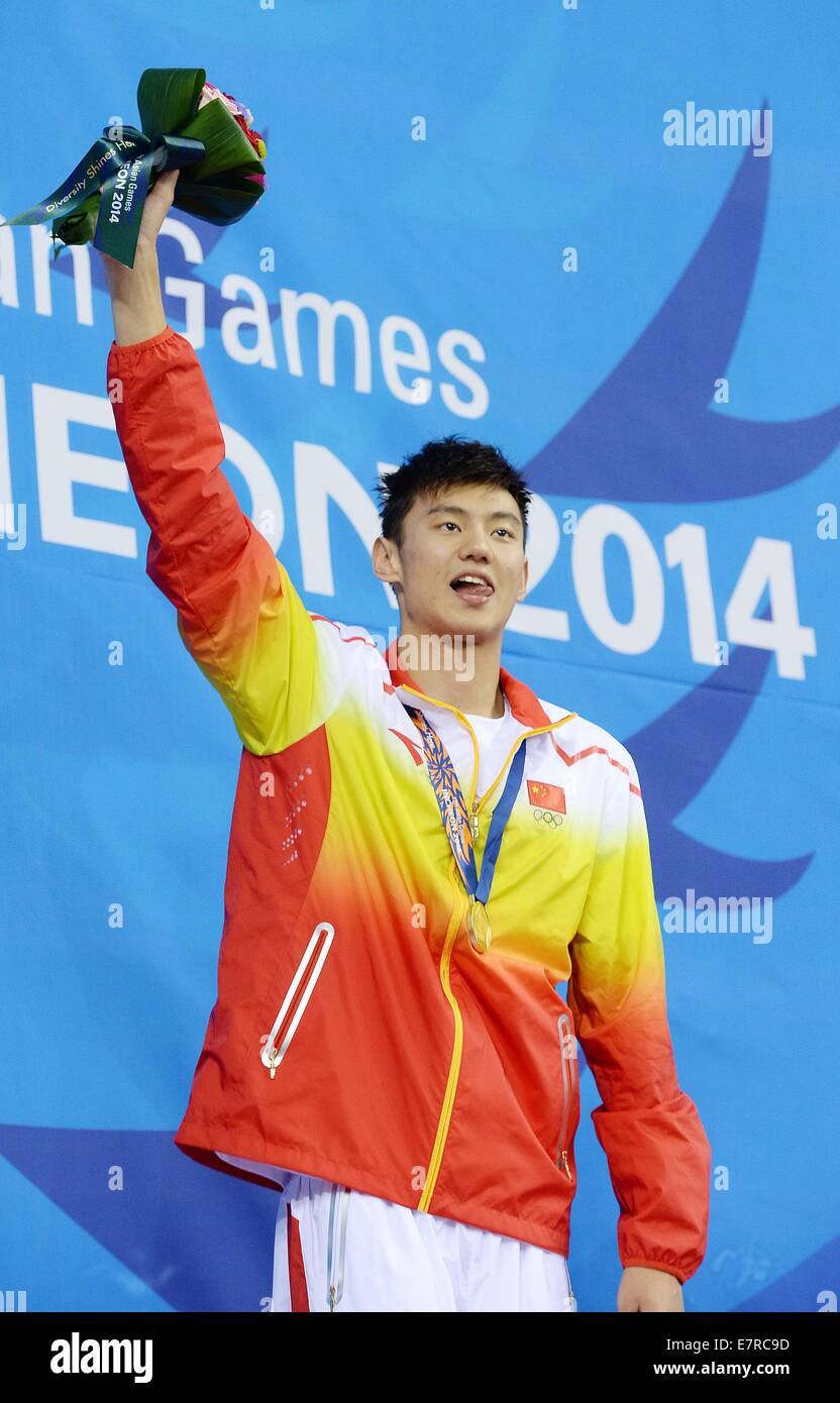 Incheon, South Korea. 23rd Sep, 2014. Ning Zetao of China poses on the ...