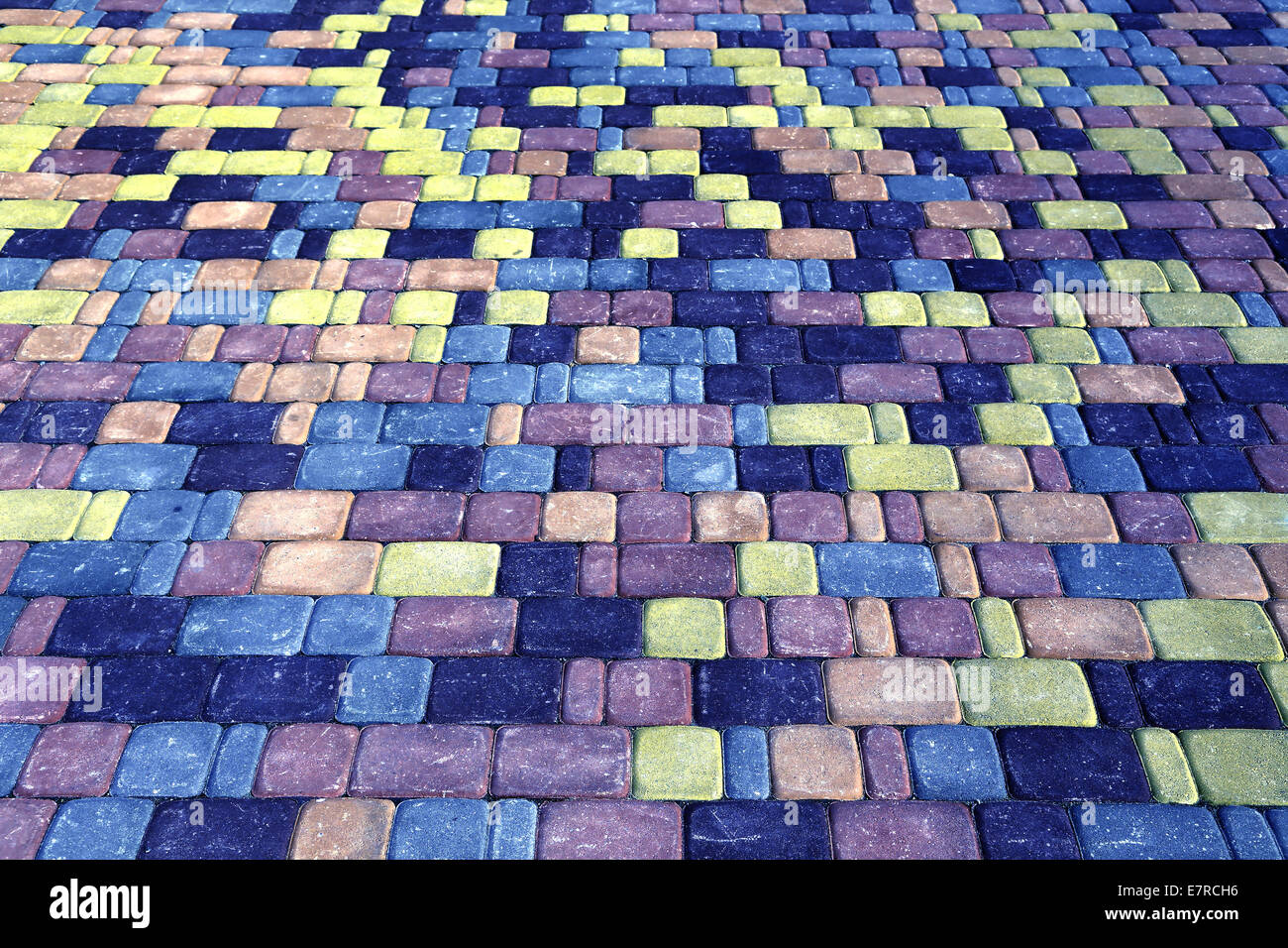 Background color tiles. Colored tiles on the square Stock Photo - Alamy