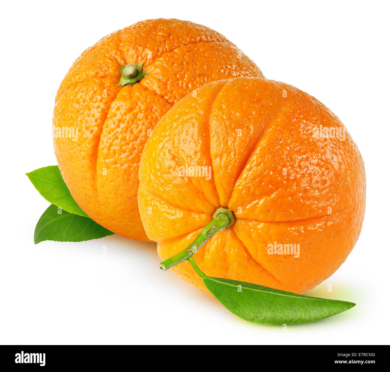 Whole fresh oranges leaves Cut Out Stock Images & Pictures - Alamy
