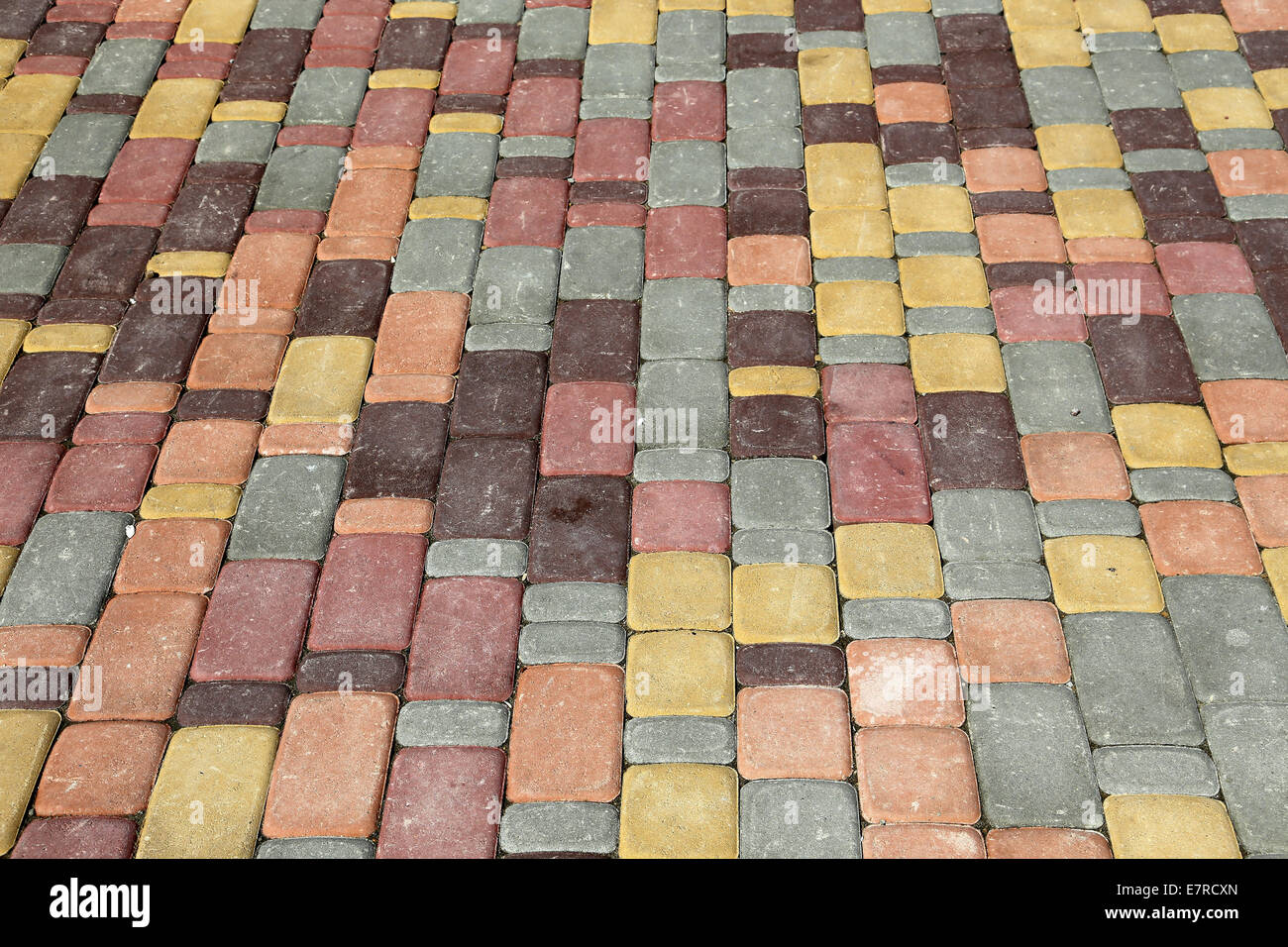 Background color tiles. Colored tiles on the square Stock Photo - Alamy