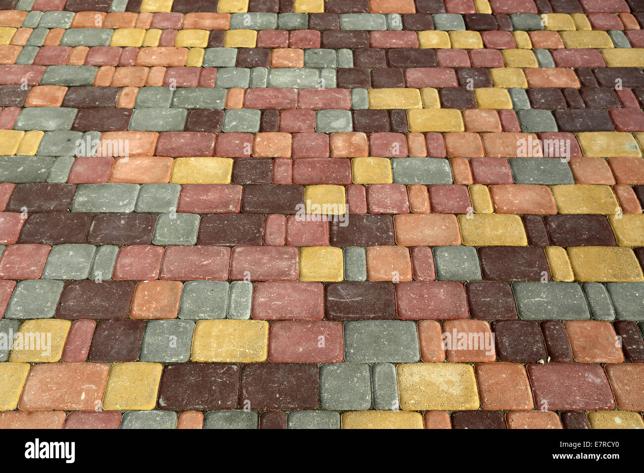 Background color tiles. Colored tiles on the square Stock Photo - Alamy
