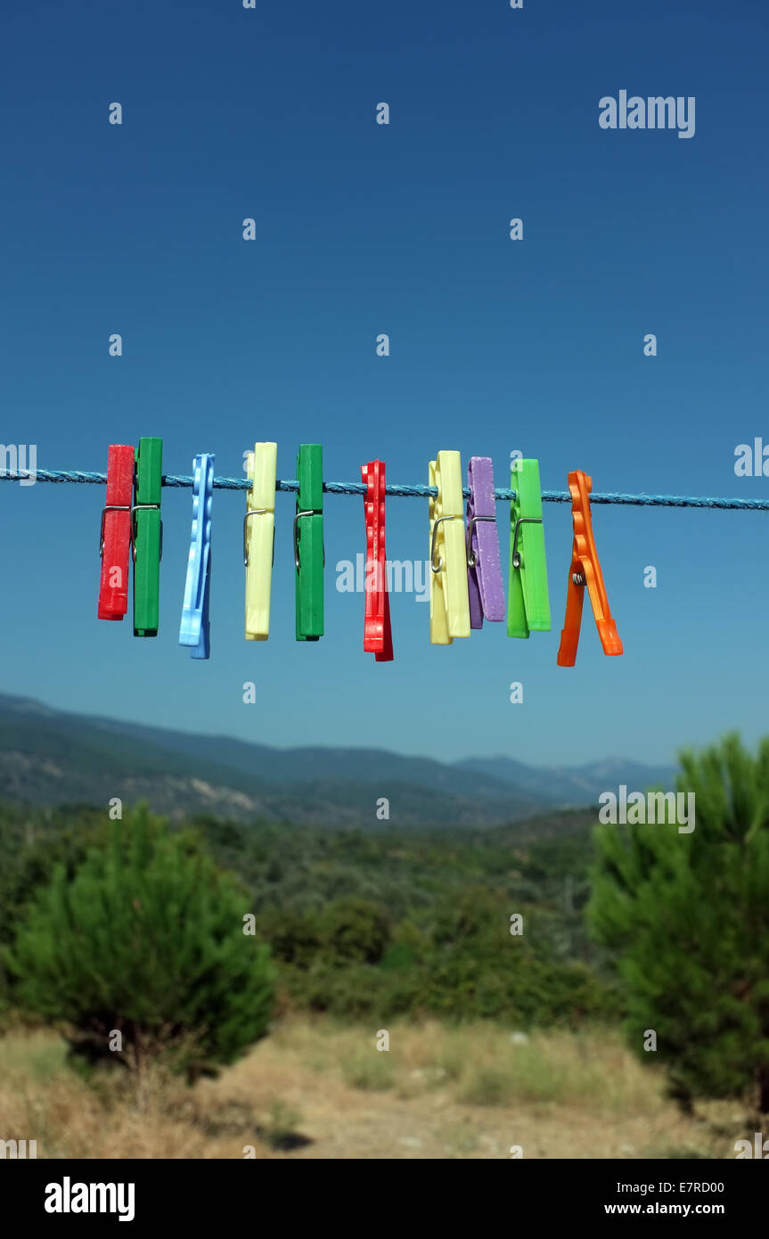 Hanged in a string hi-res stock photography and images - Alamy
