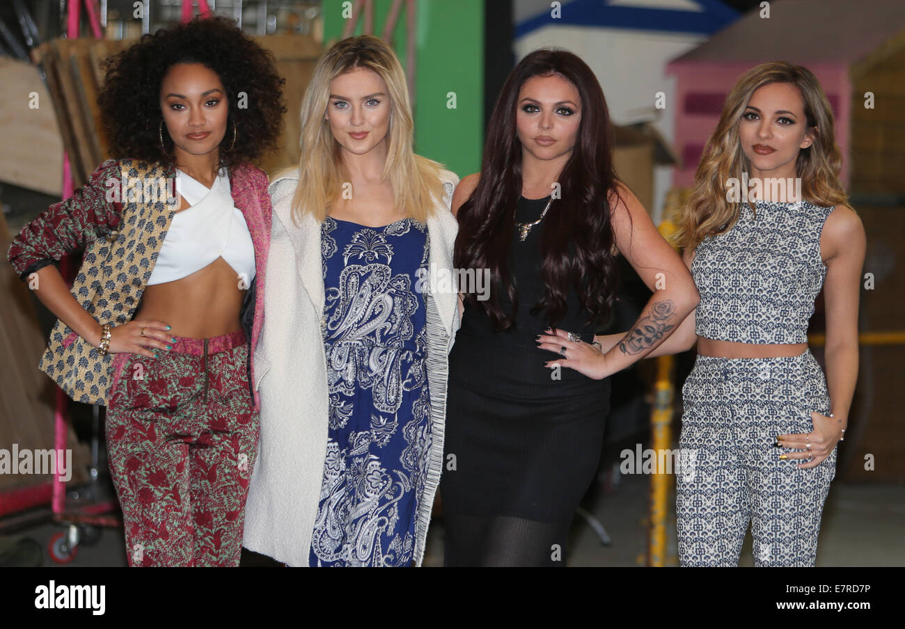 Little Mix outside the ITV studios Featuring: Little Mix,Leigh-Anne ...