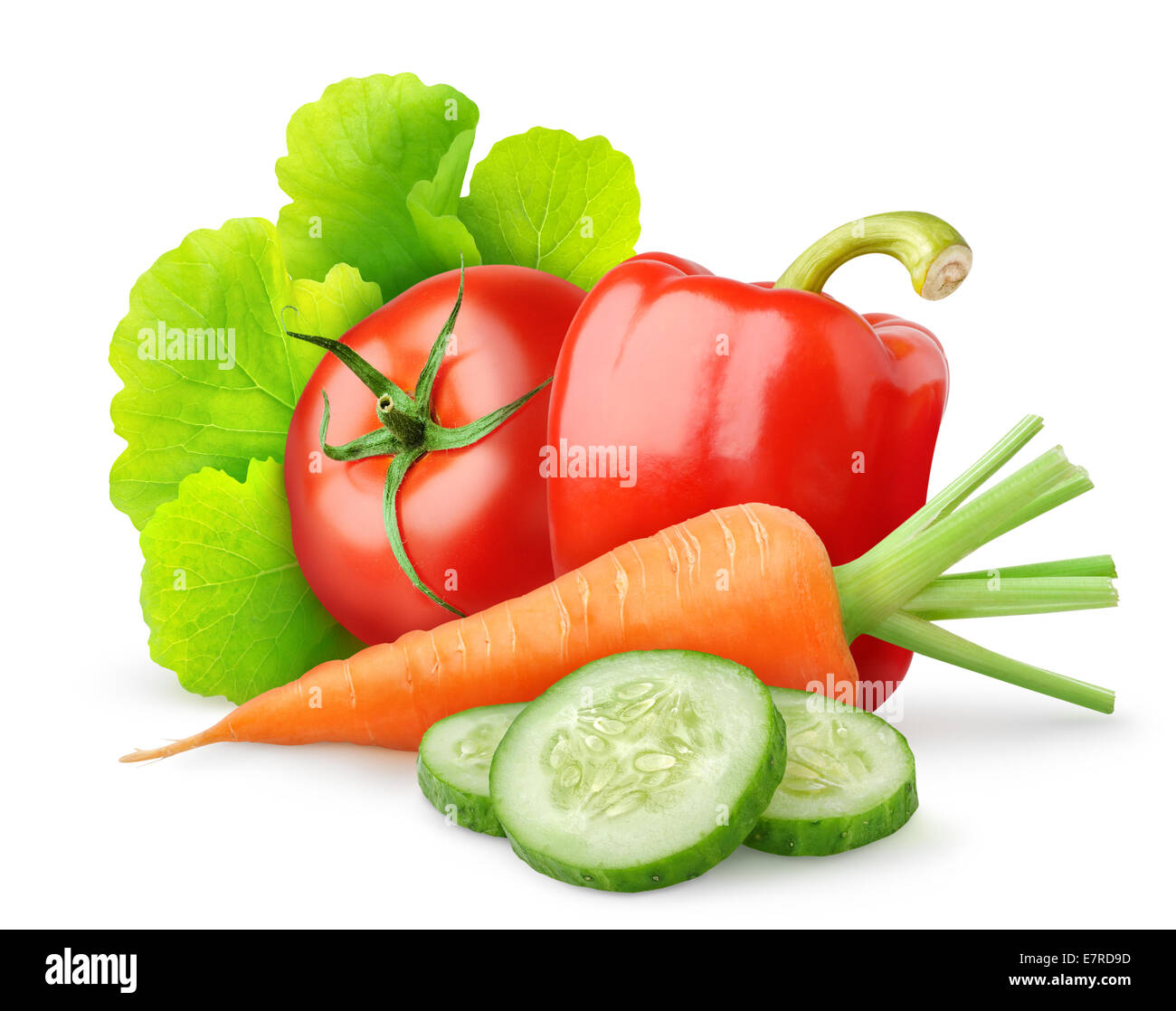 Fresh vegetables isolated on white Stock Photo - Alamy