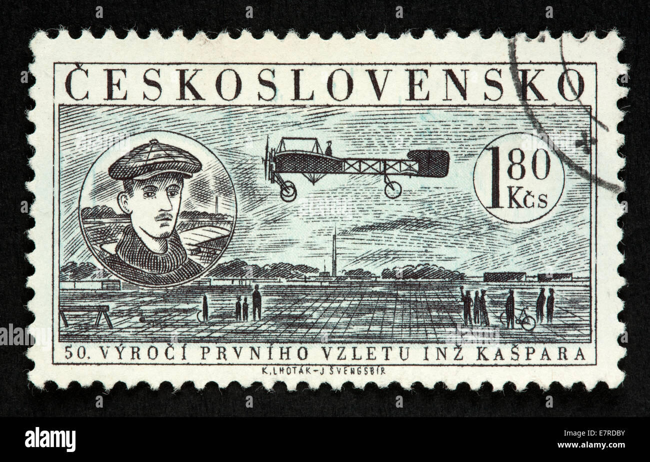 Czechoslovakian postage stamp Stock Photo - Alamy