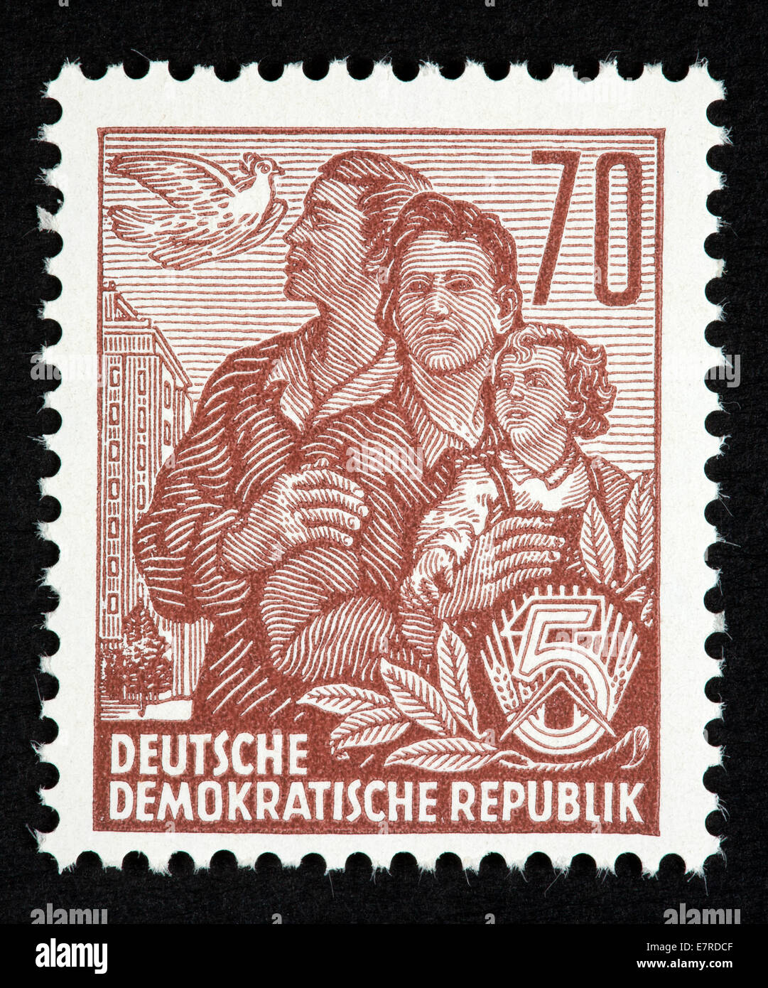 DDR postage stamp Stock Photo - Alamy