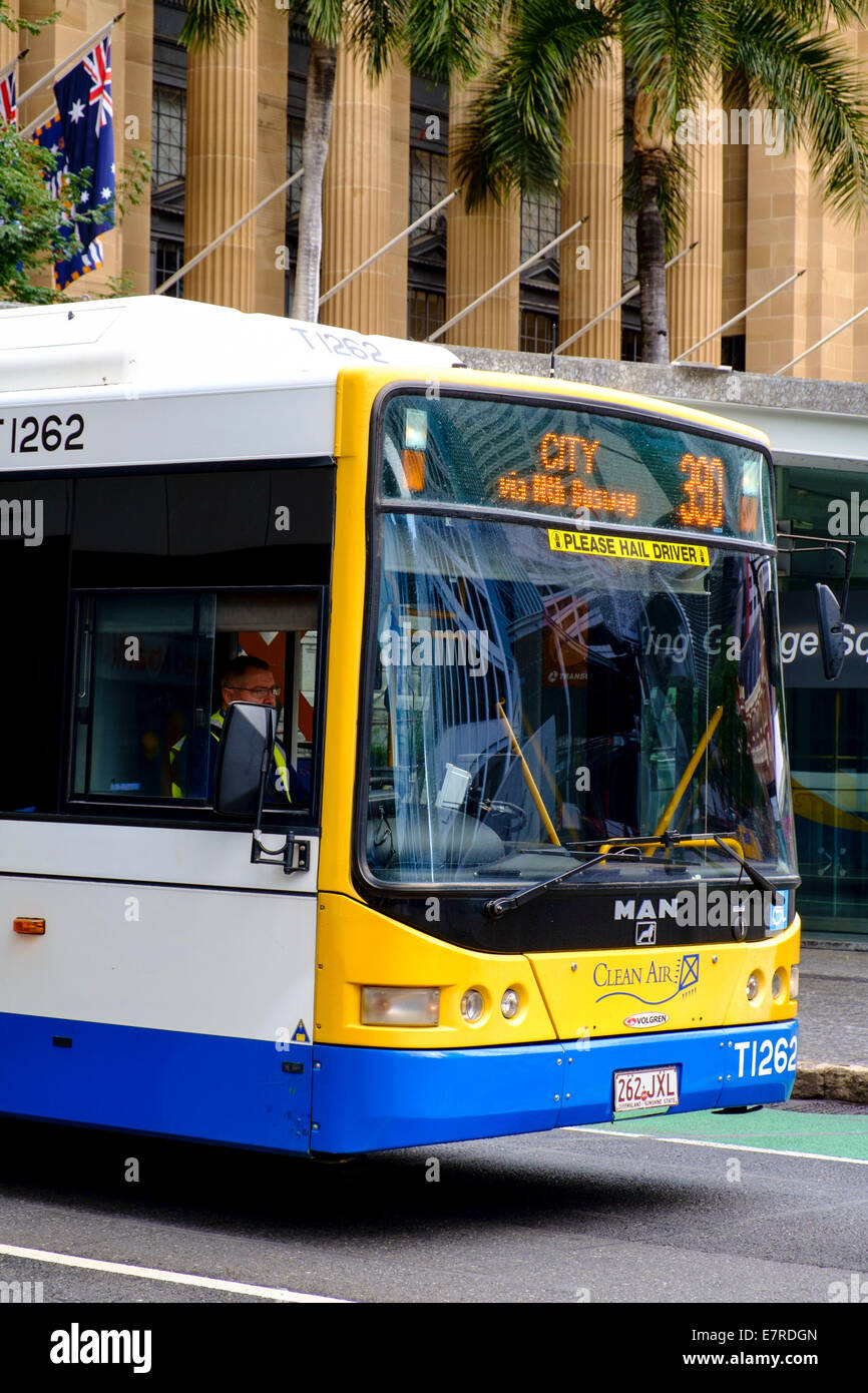 Brisbane Council Bus Stock Photo - Alamy
