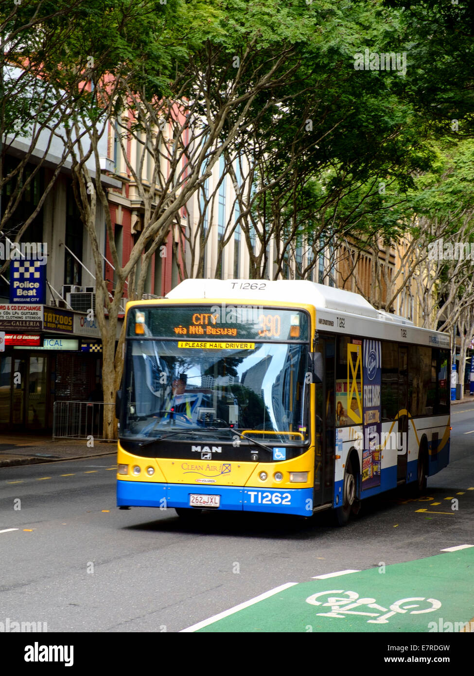 Brisbane Council Bus Stock Photo - Alamy