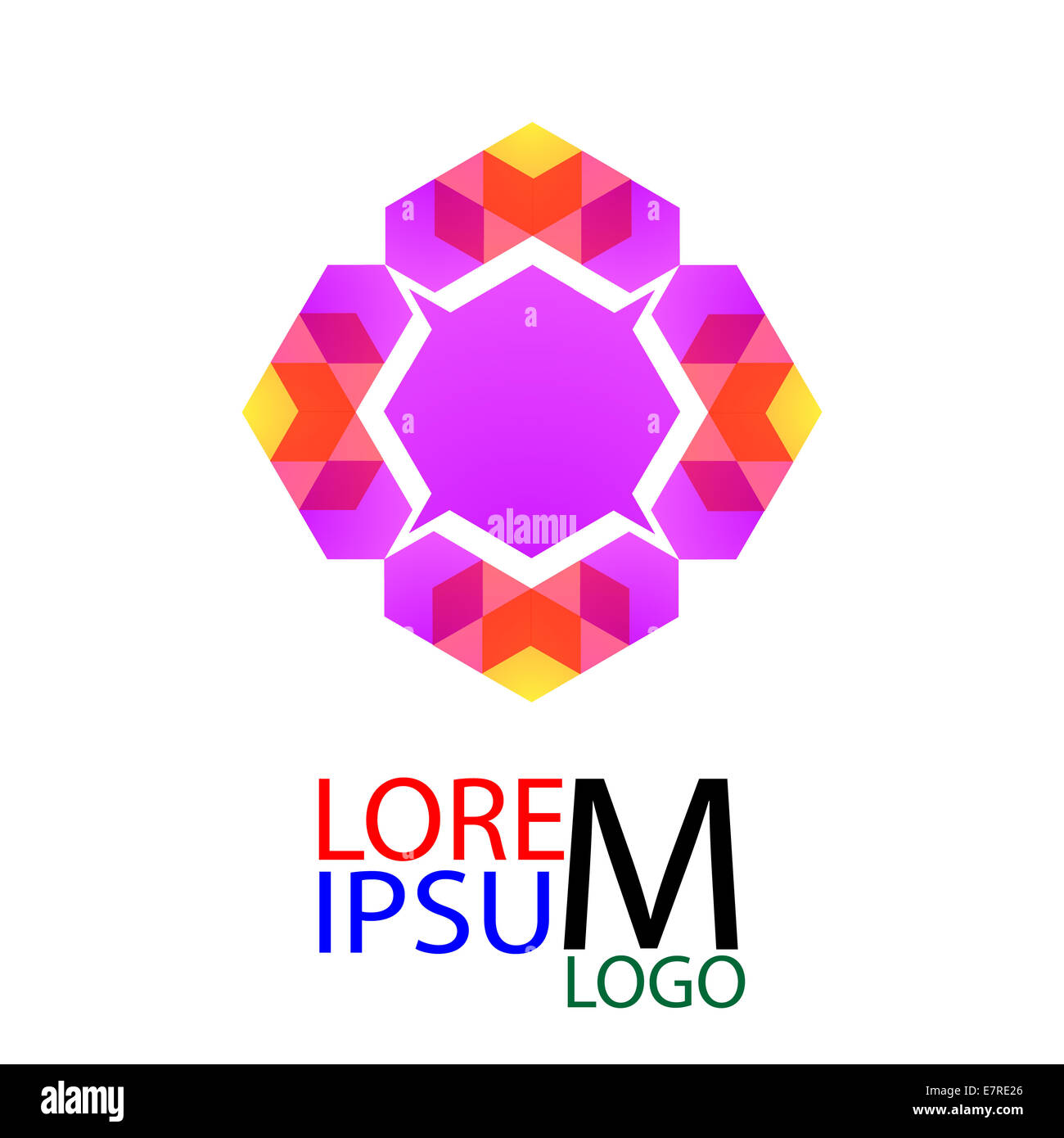 Abstract Vector Logo. Element Design Template Stock Photo - Alamy