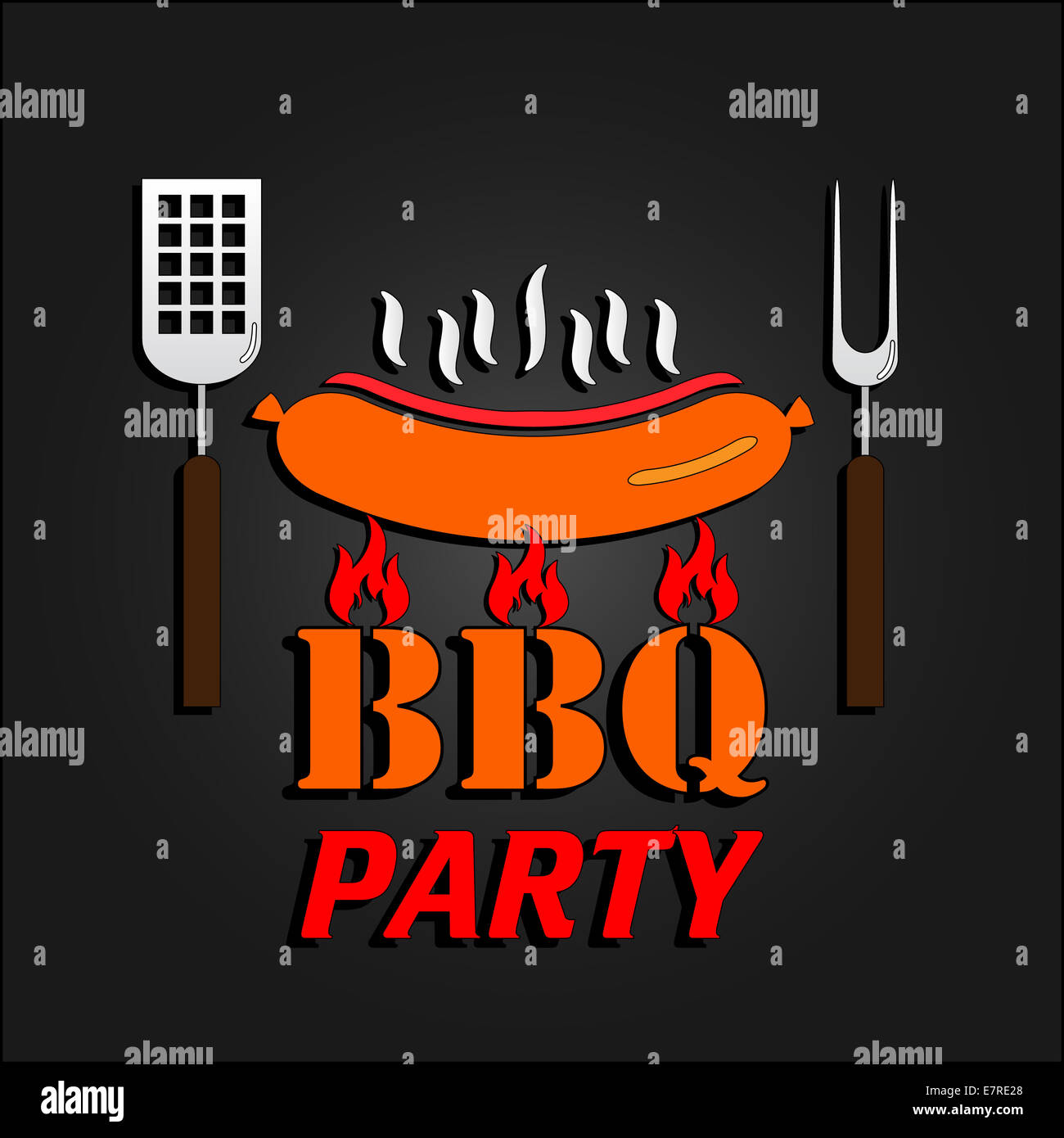 Bbq logo design hi-res stock photography and images - Alamy