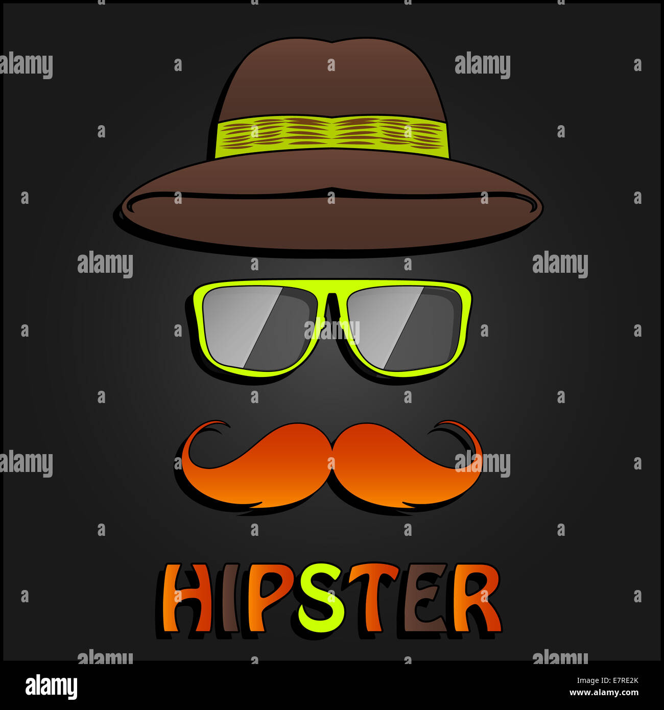 Mustache hat glasses hi-res stock photography and images - Alamy