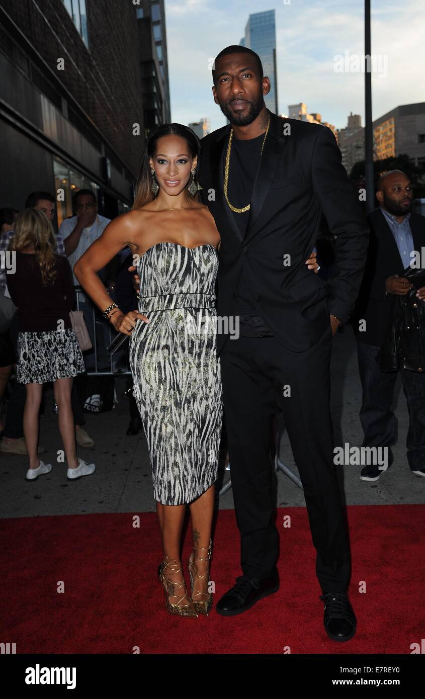 New York, NY, USA. 22nd Sep, 2014. Amar'e Stoudemire, Alexis Welch at ...