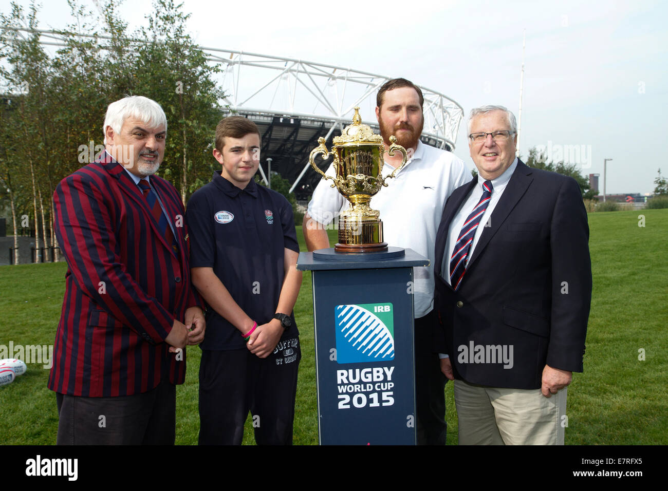 London, UK. 23rd September 2014. East London Rugby Club chairman, Nick ...