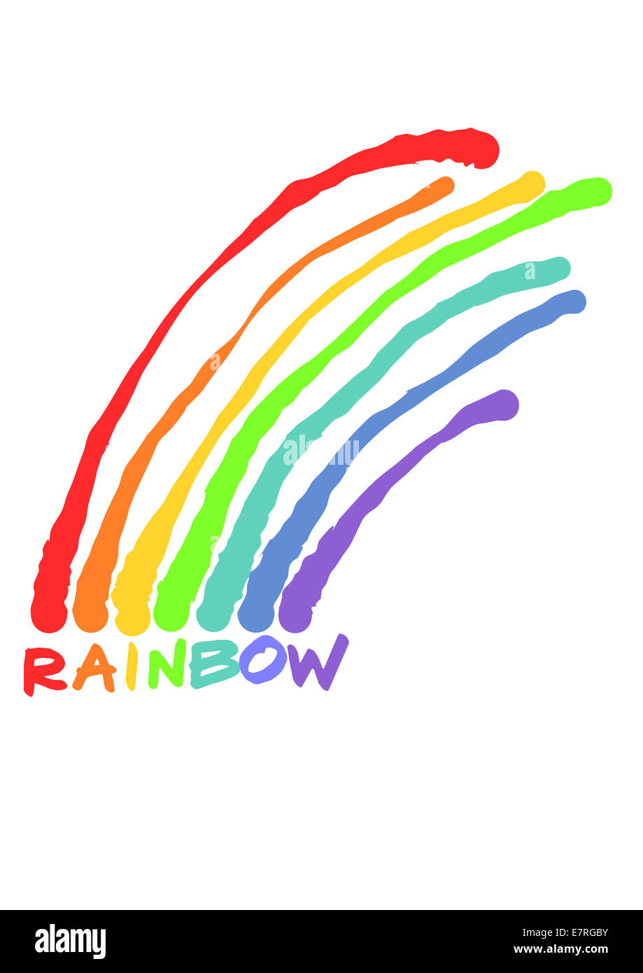 Rainbow vector drawing hi-res stock photography and images - Alamy