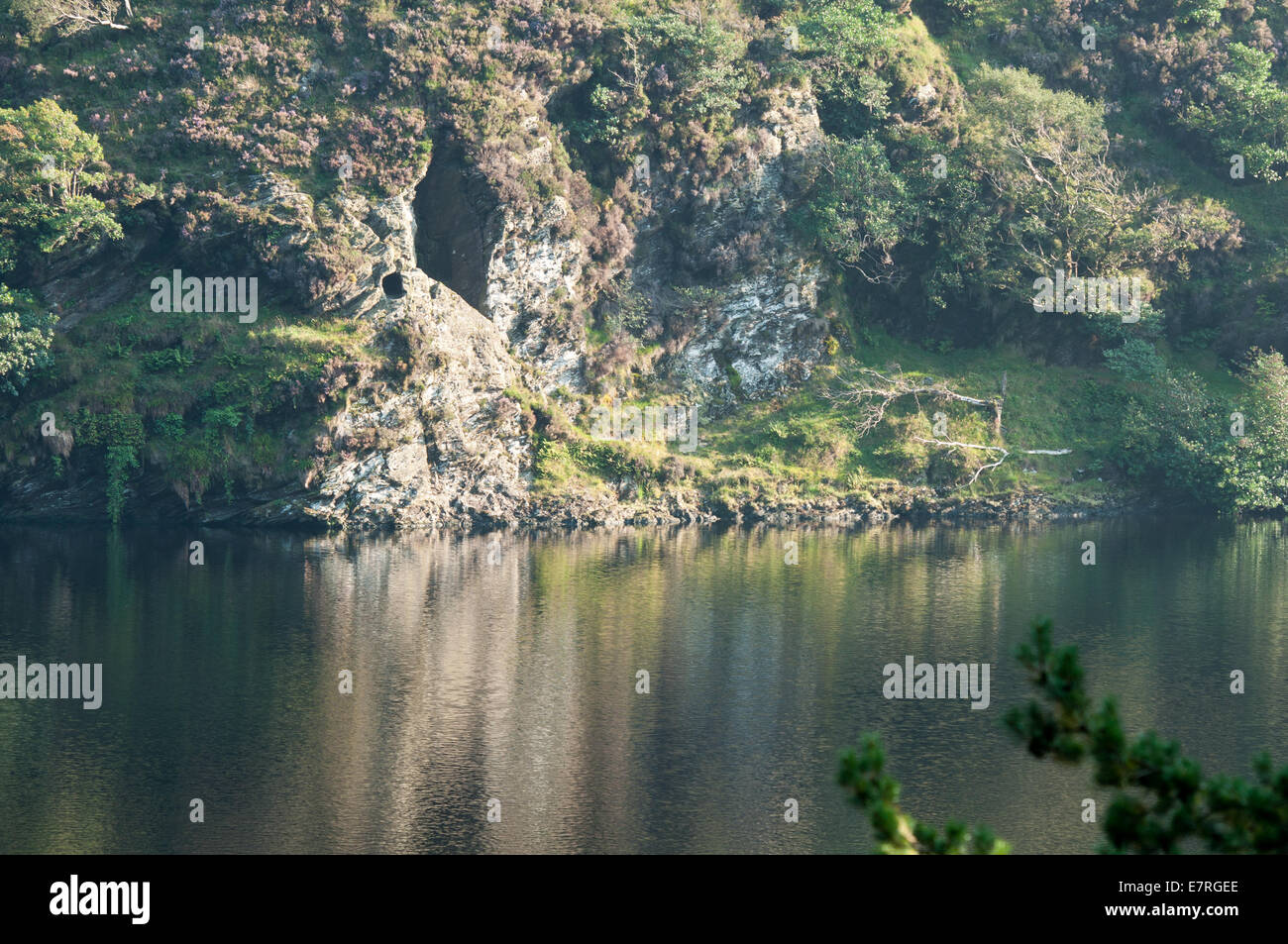 Saint Kevin's Bed, Glendalough, Wicklow, Ireland Stock Photo - Alamy