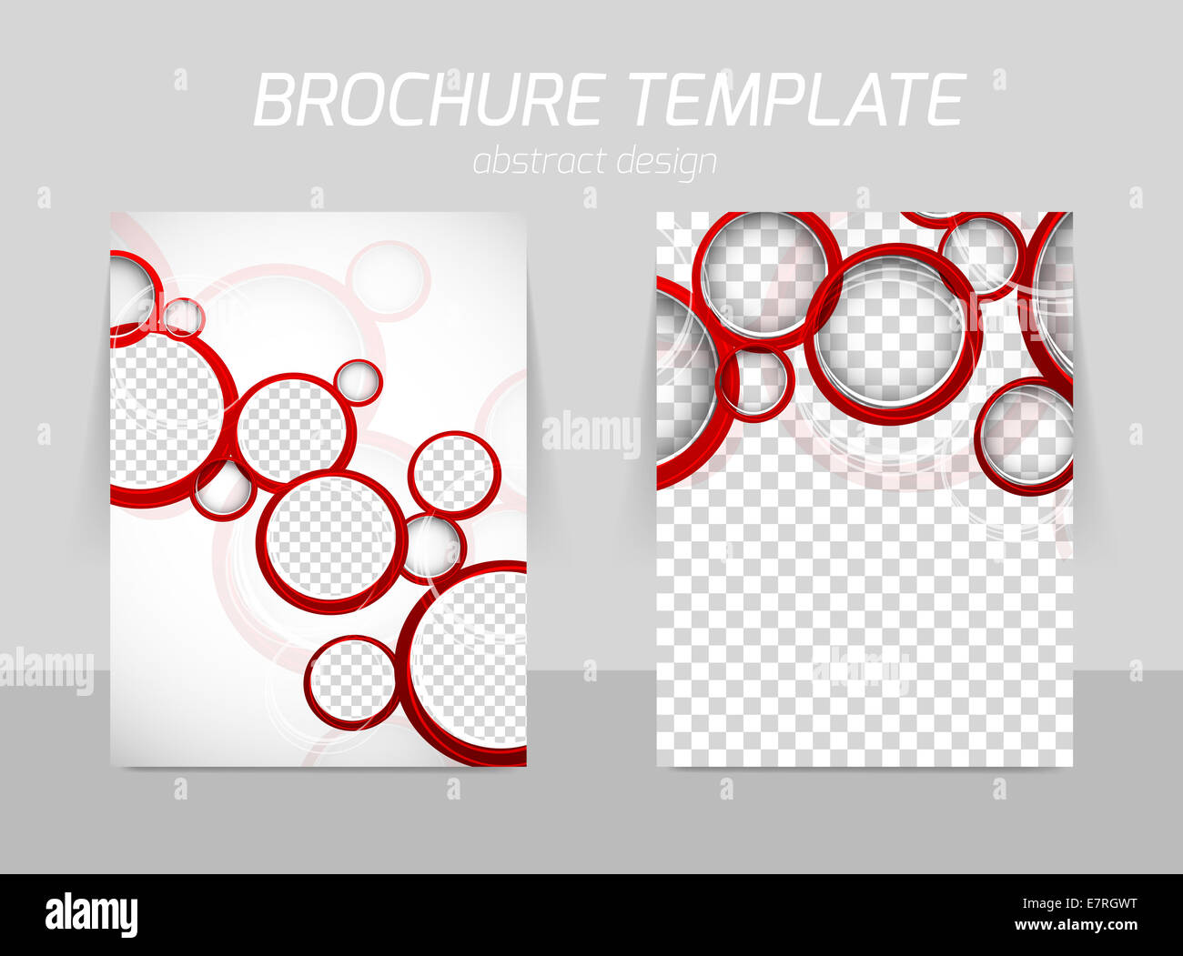 Flyer back and front template design Stock Photo - Alamy