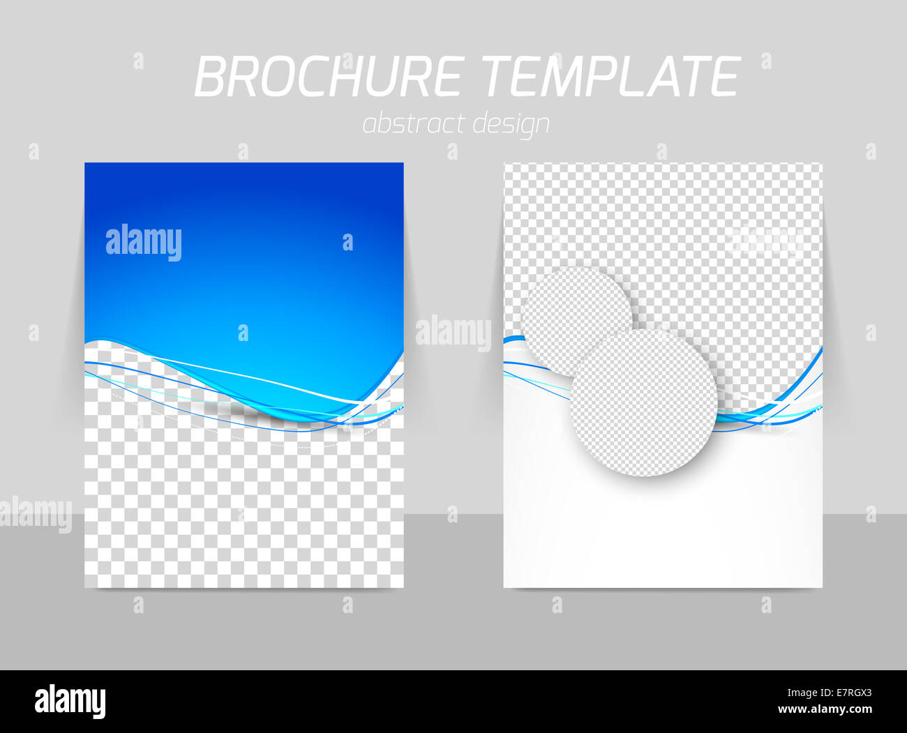 Flyer back and front template design Stock Photo - Alamy