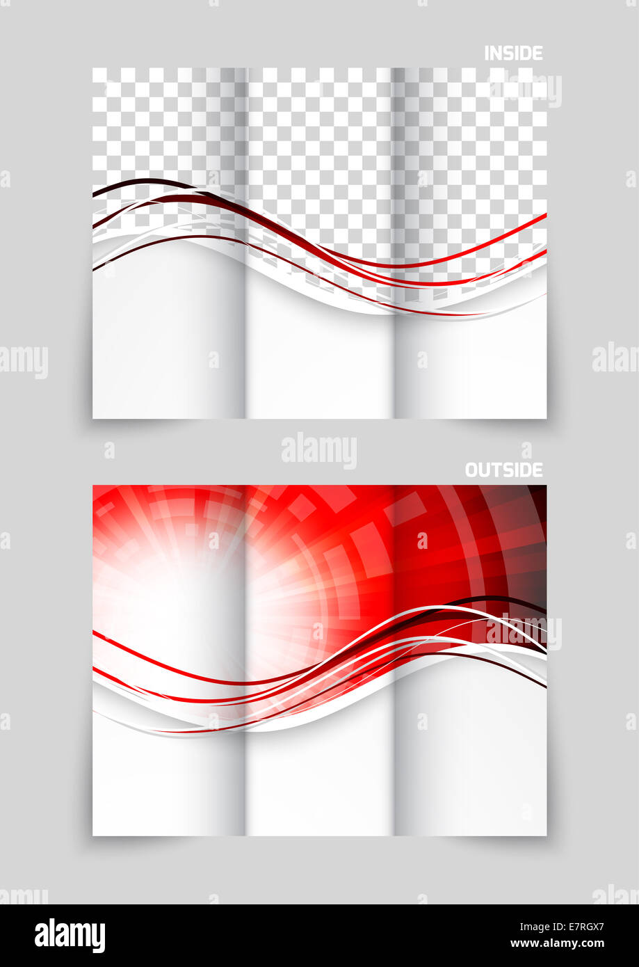 Blank Tri Fold Brochure Template