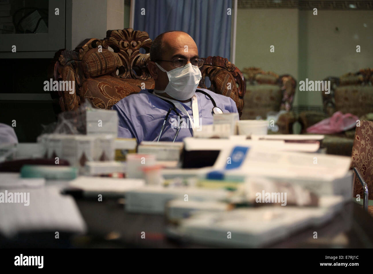 Hebron, West Bank, Palestinian Territory. 23rd Sep, 2014. A Palestinian ...