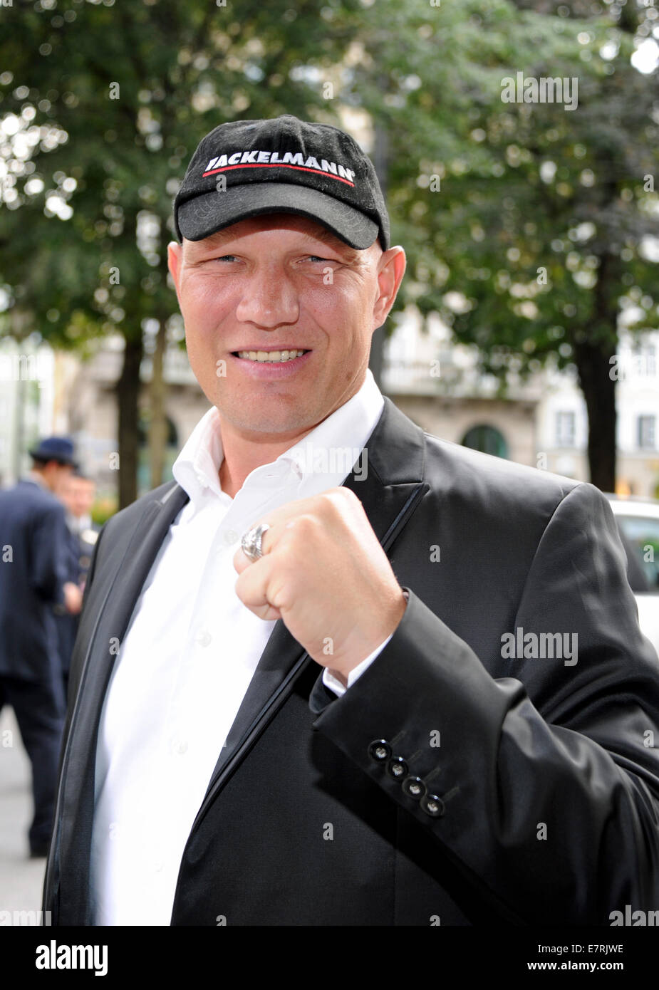 Former boxing pro Axel Schulz arrives for the Laureus Charity Gala in ...