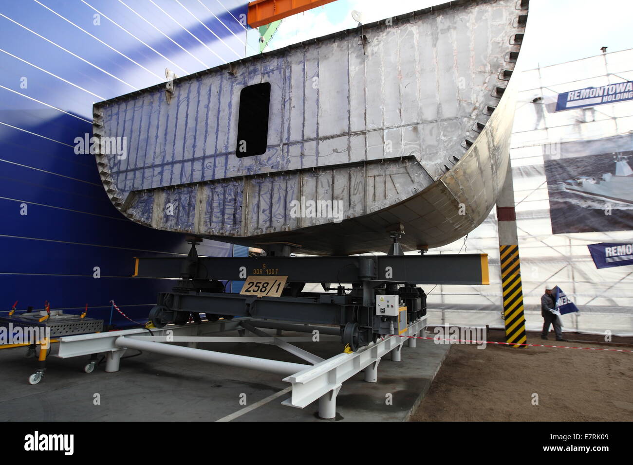 Gdansk, Poland 23th, September 2014 The Keel Laying ceremony of ...