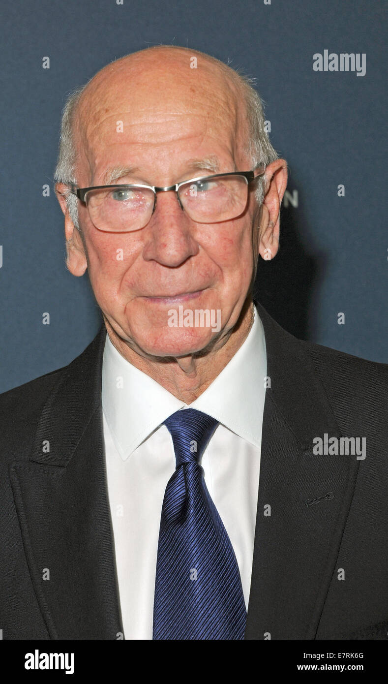 Munich, Germany. 19th Sep, 2014. Soccer legend Sir Bobby Charlton ...