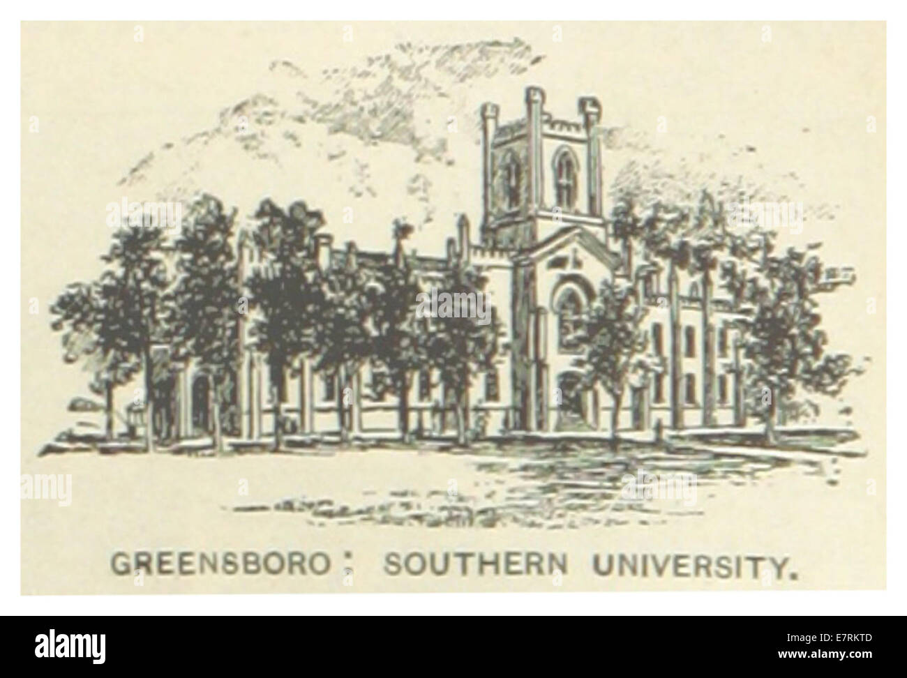 Southern university drawing hi-res stock photography and images - Alamy
