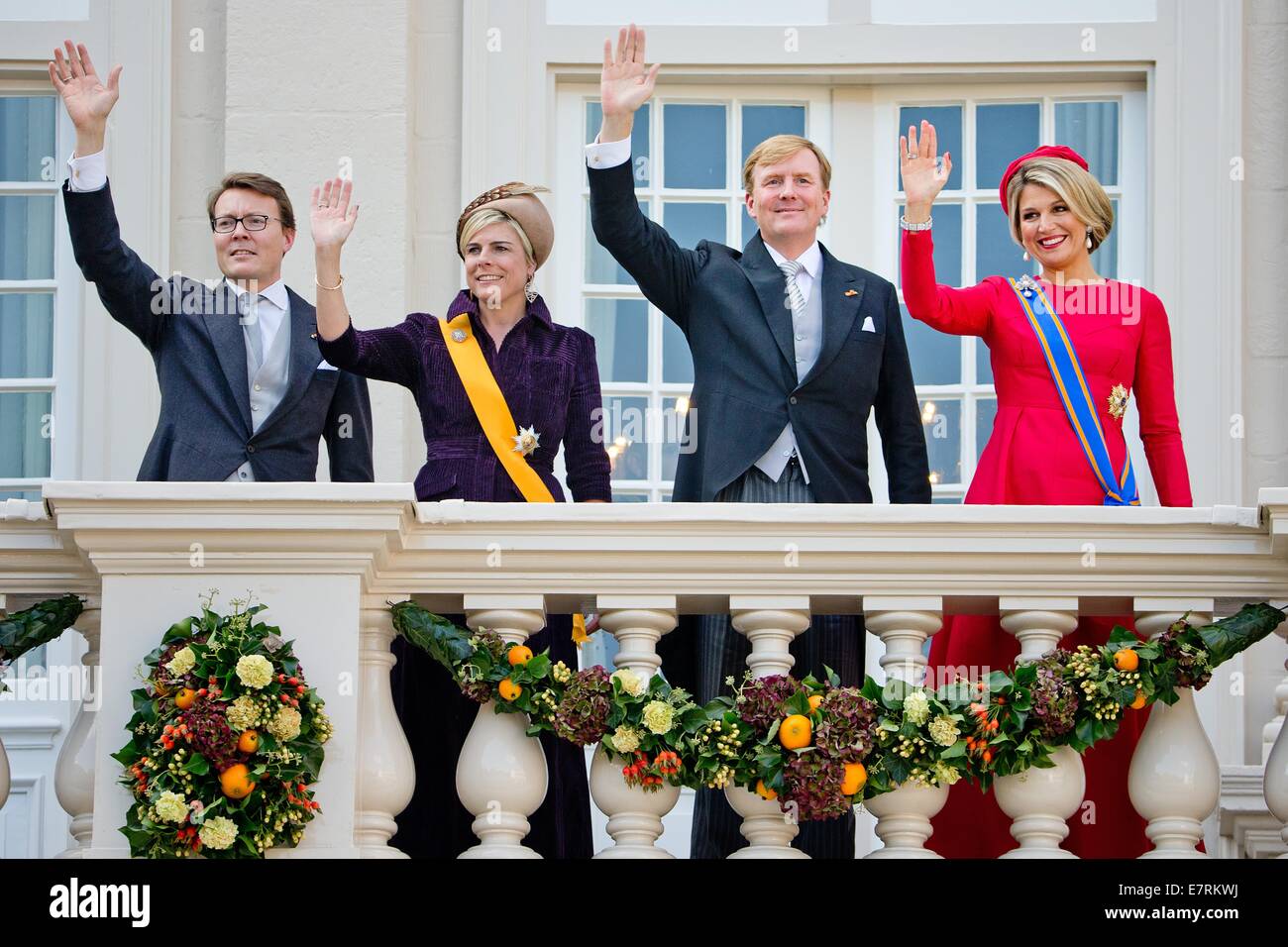 Dutch Prince Constantijn (L-R), Princess Laurentien, King Willem ...