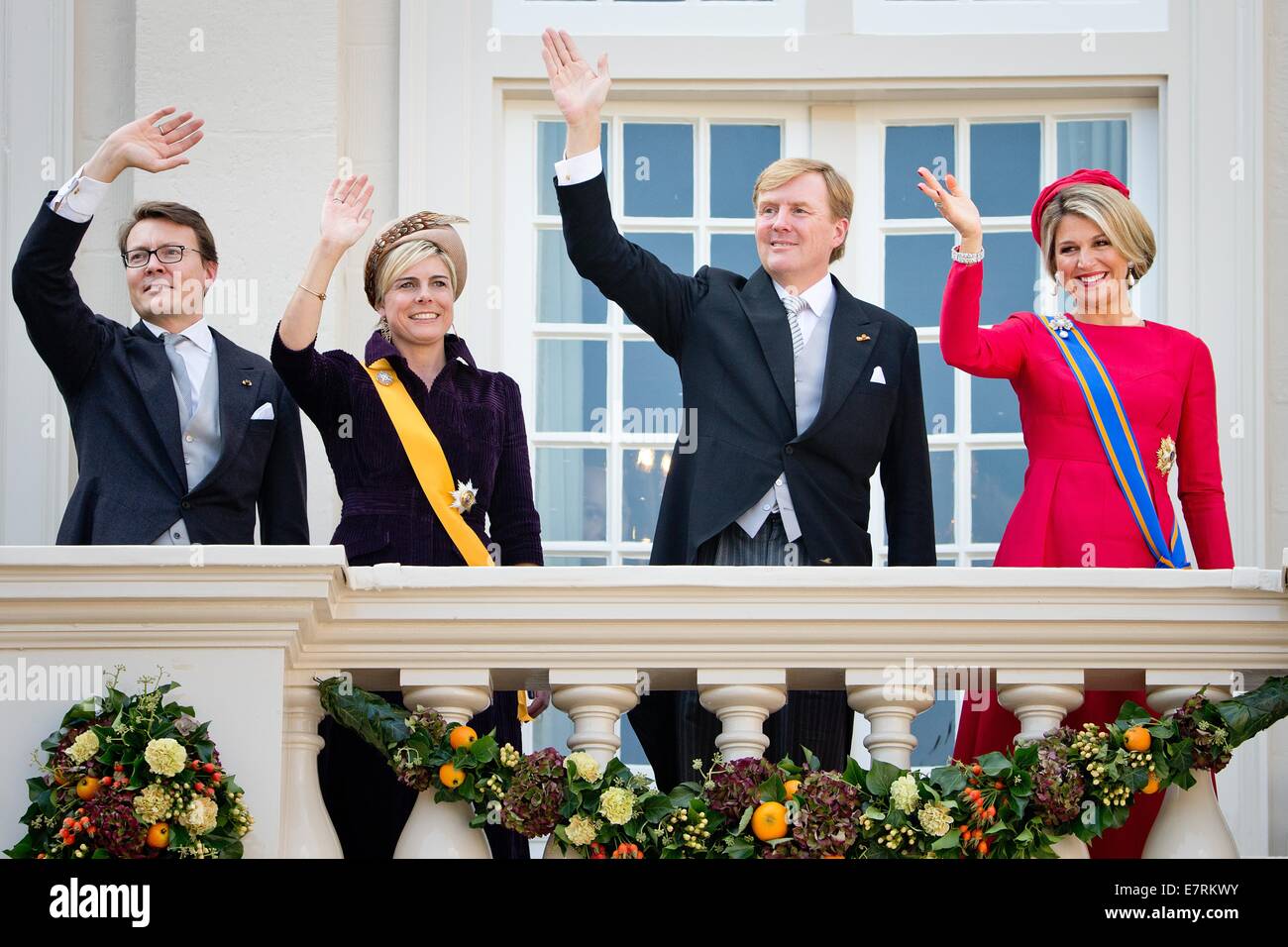 Dutch Prince Constantijn (L-R), Princess Laurentien, King Willem ...