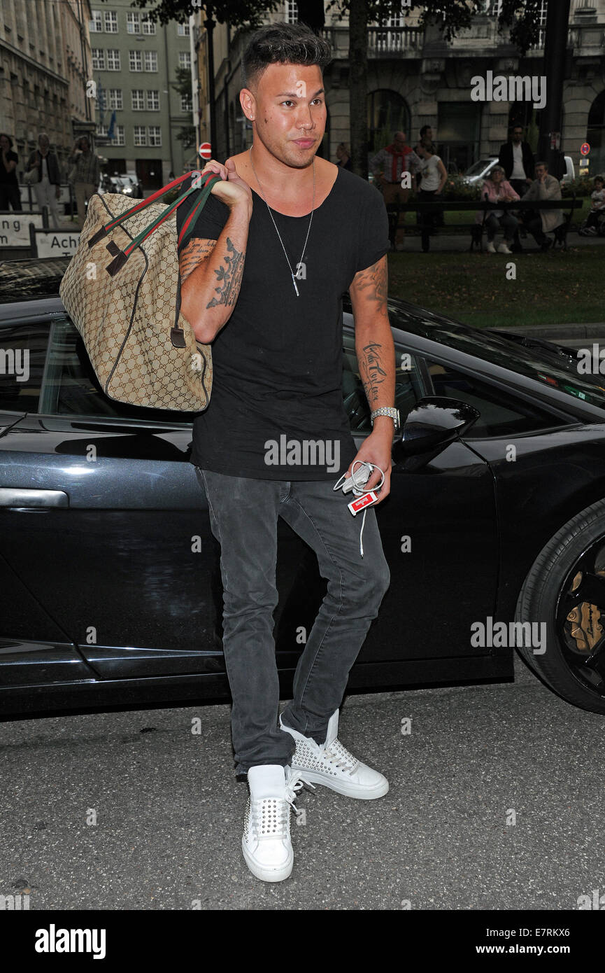 Munich, Germany. 19th Sep, 2014. German rap artist Key One pictured in ...