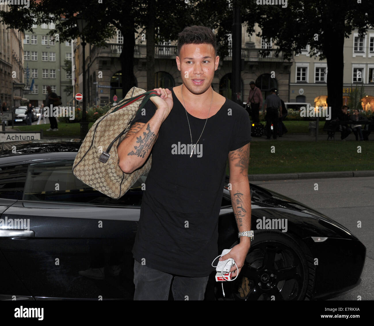 Munich, Germany. 19th Sep, 2014. German rap artist Key One pictured in ...