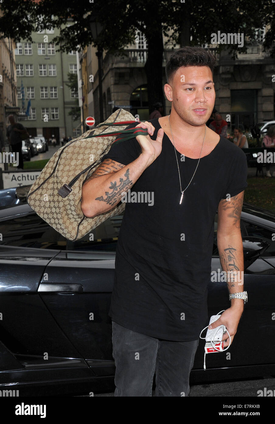 Munich, Germany. 19th Sep, 2014. German rap artist Key One pictured in ...