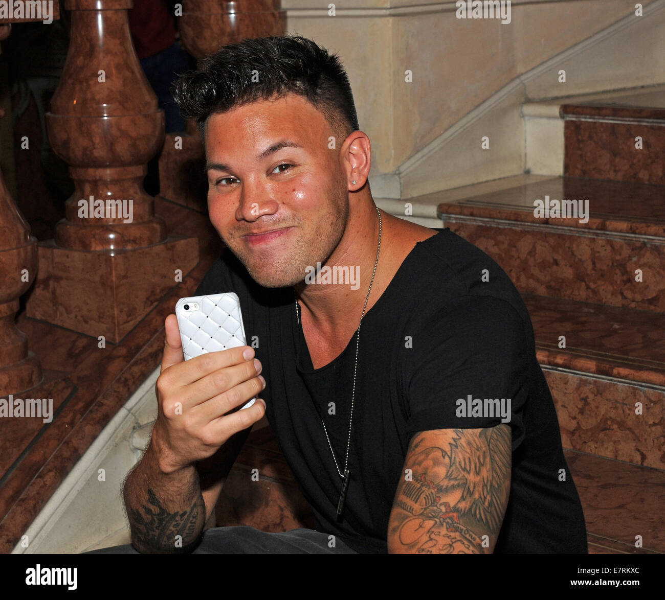 Munich, Germany. 19th Sep, 2014. German rap artist Key One pictured in ...