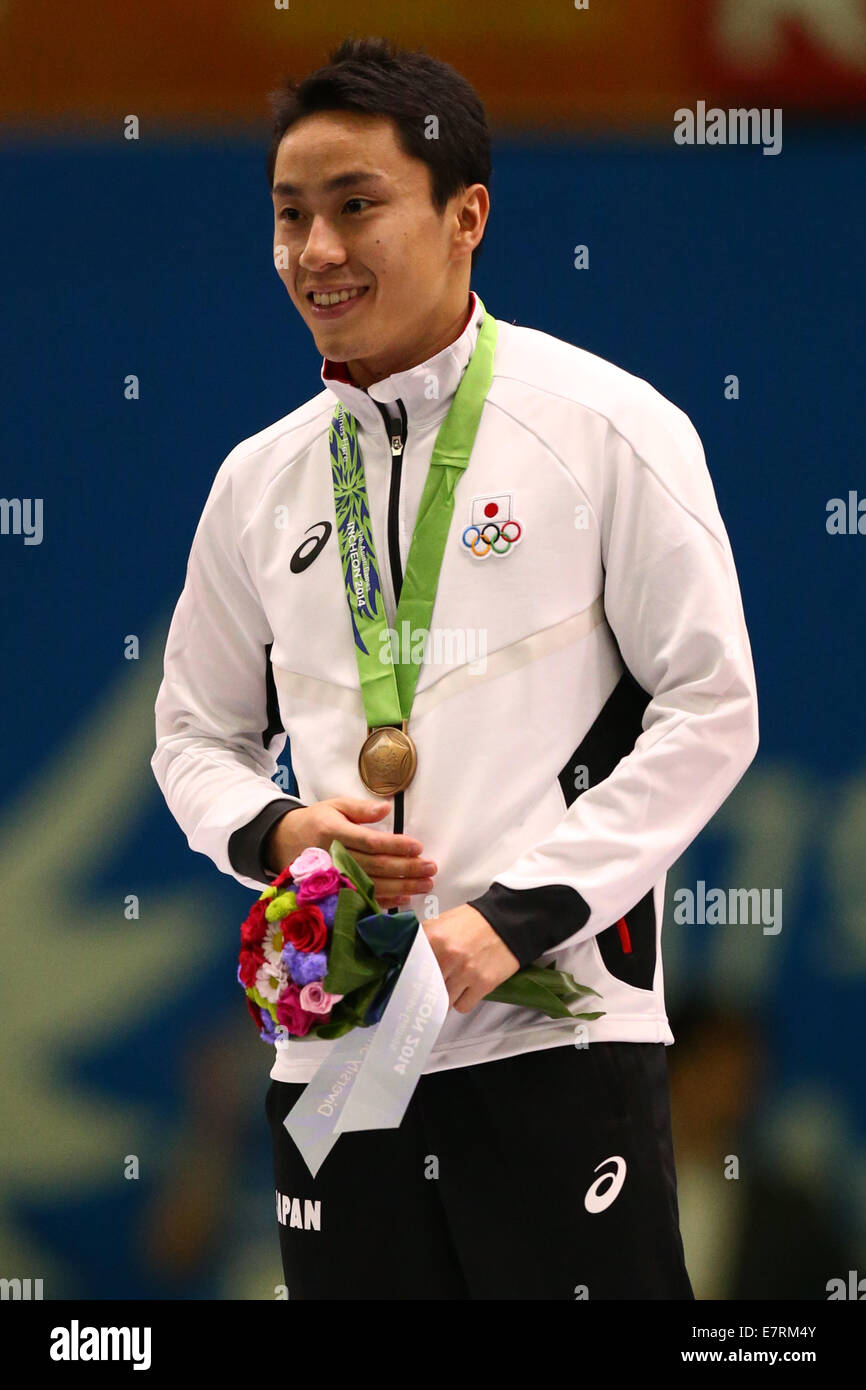 Incheon, South Korea. 22nd Sep, 2014. Yuki Ota (JPN) Fencing : Men's Individual Foil Victory ...