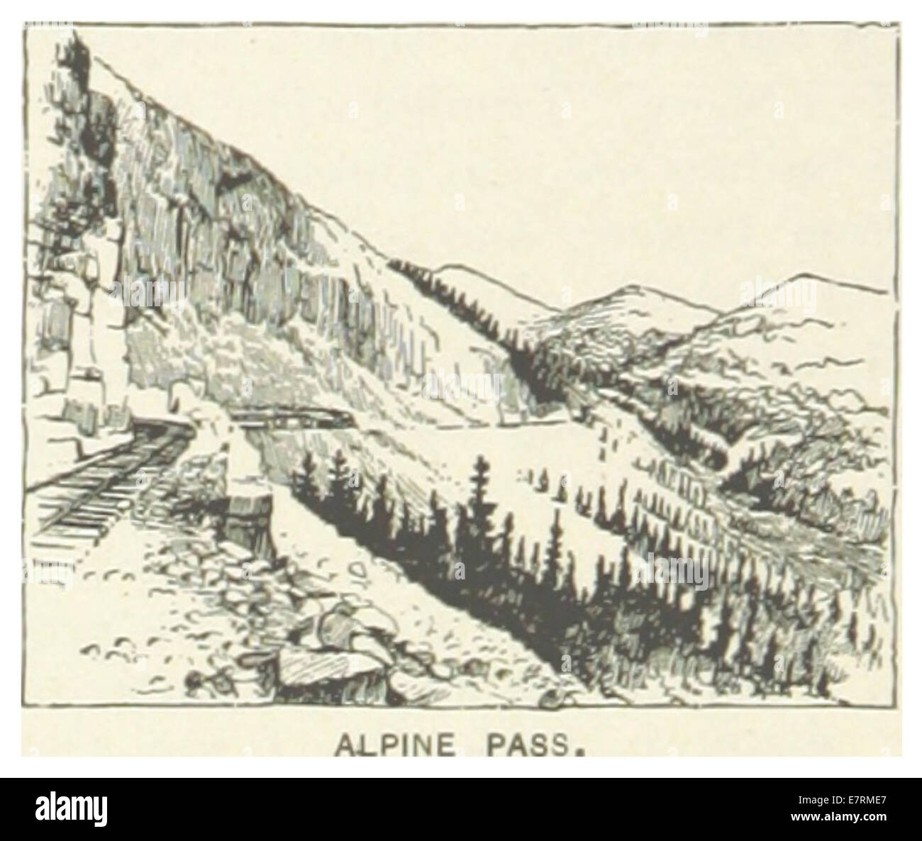 Map of alpine Cut Out Stock Images & Pictures - Alamy