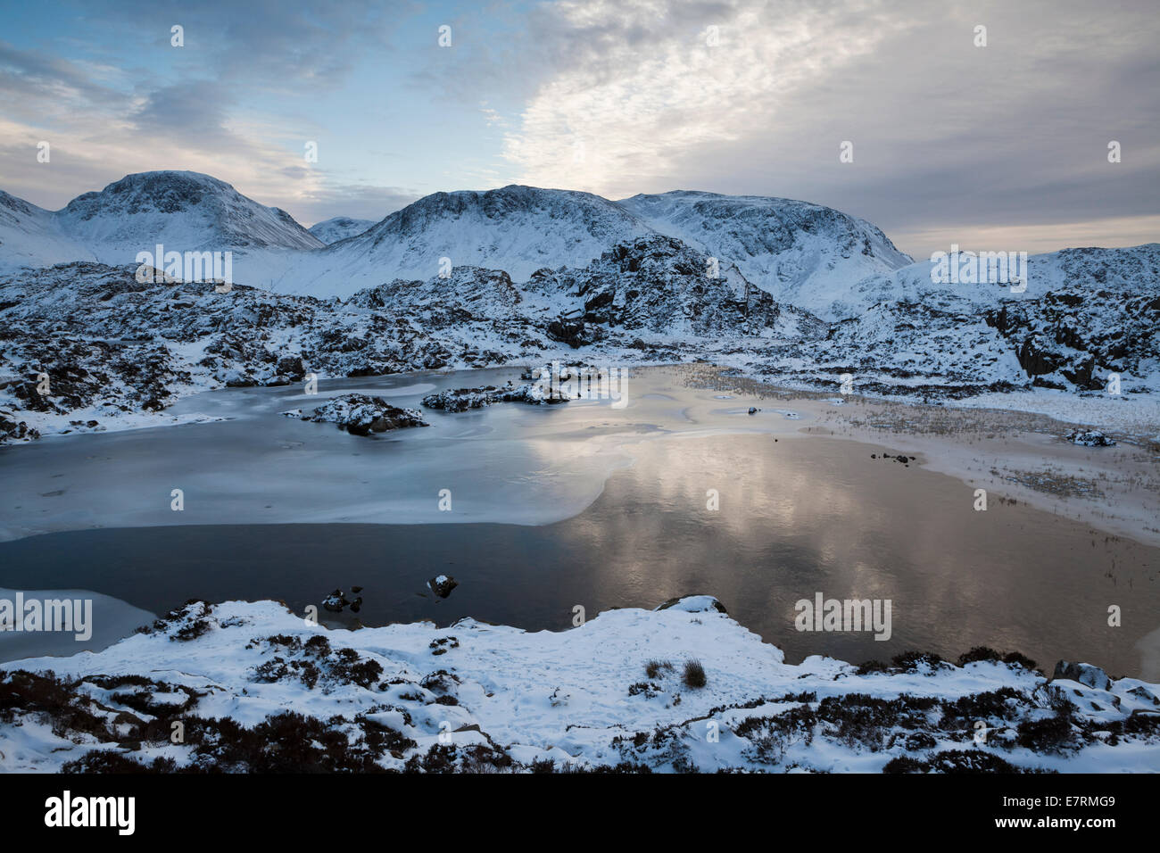 Great Gable from Innominate Tarn, Haystacks, Lake District, Cumbria, UK ...