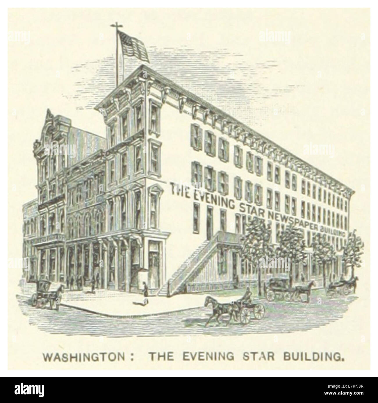 This 1891 entry features the Evening Star Building in Washington, D.C ...