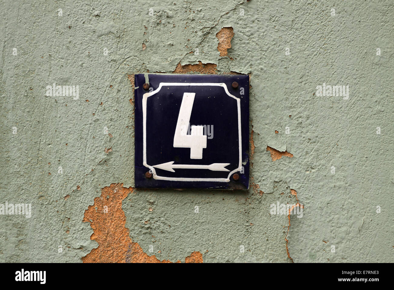 House numbers in different styles and colors (concept for real estate ...