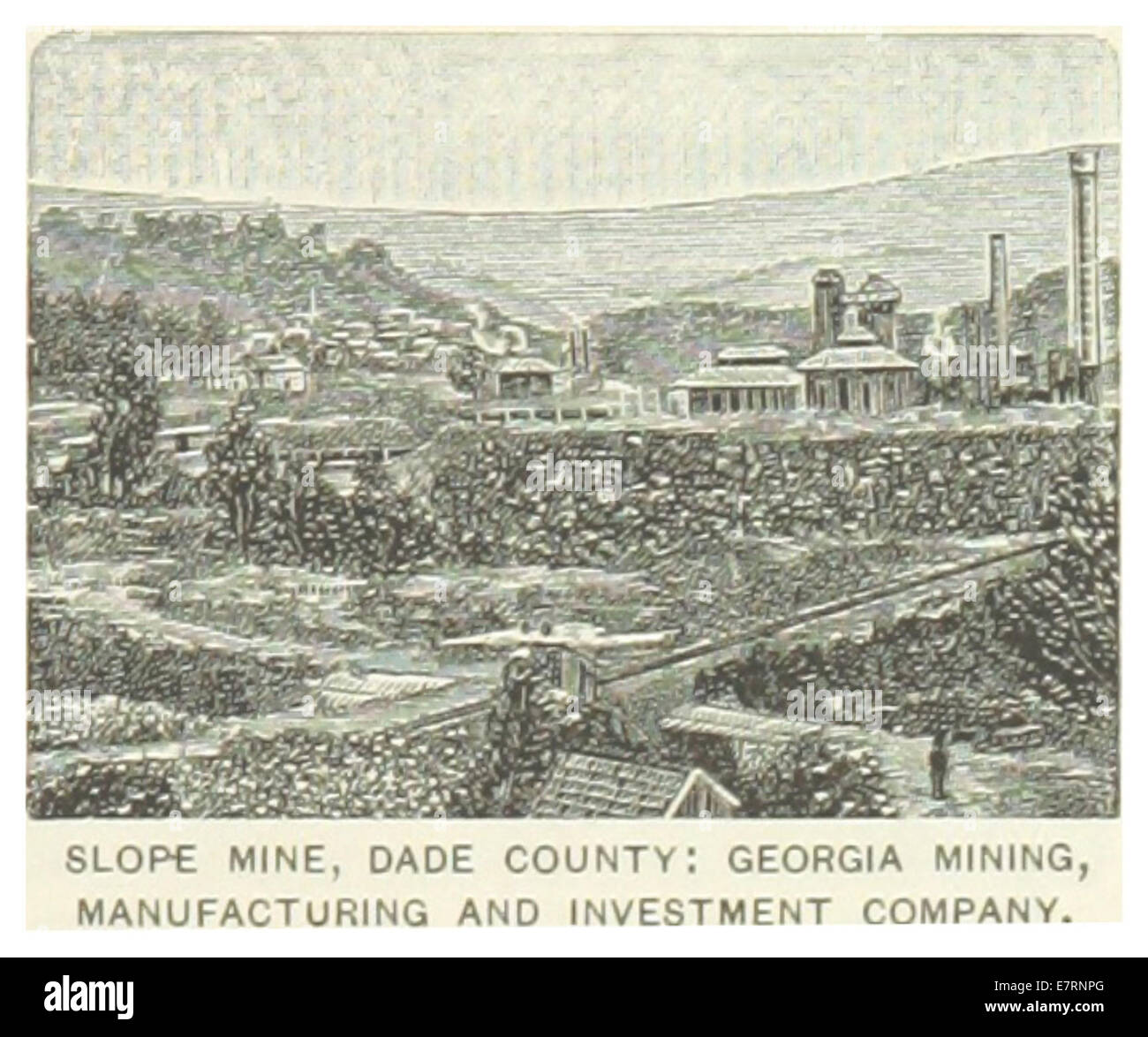 Us ga 1891 p185 slope mine hi-res stock photography and images - Alamy