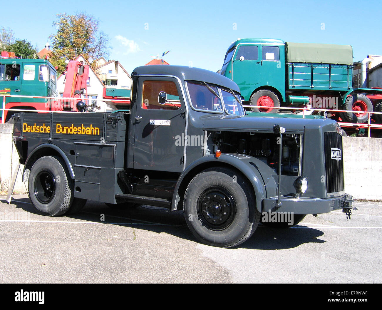 Kaelble K 631 ZR oldtimer truck, German Railroad, Backnang, Germany ...