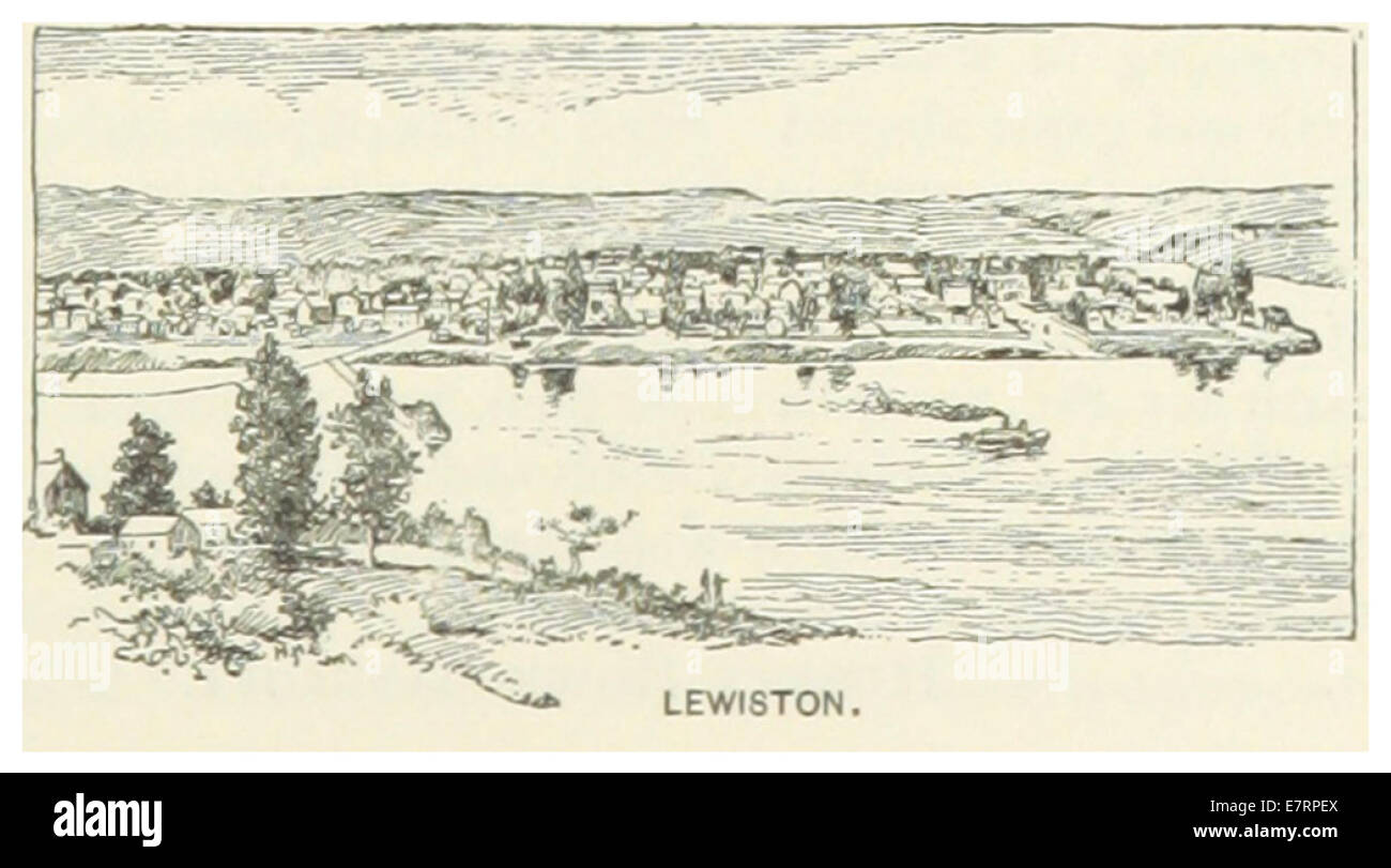 Lewiston map hi-res stock photography and images - Alamy