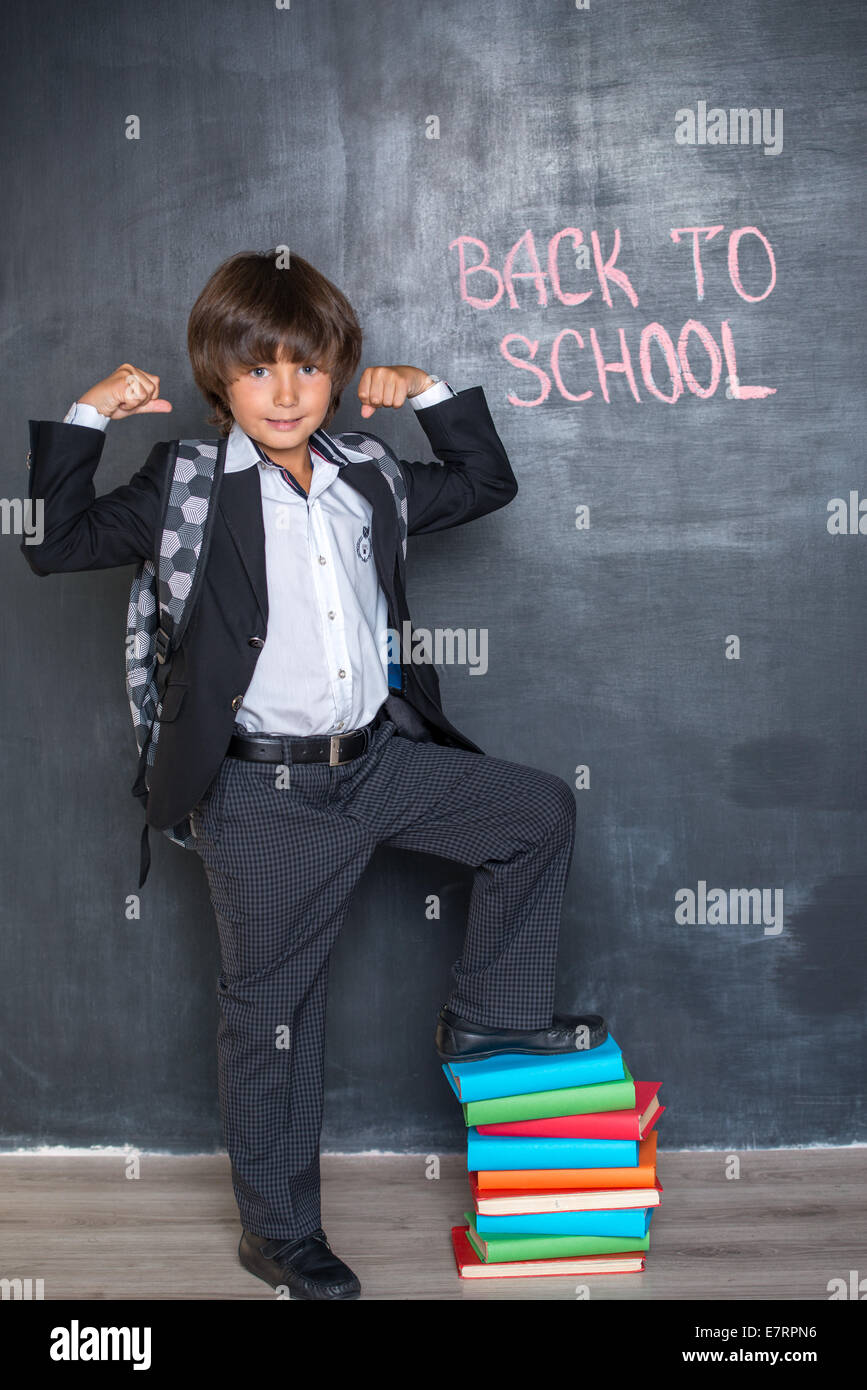 Child exam school standing hi-res stock photography and images - Alamy