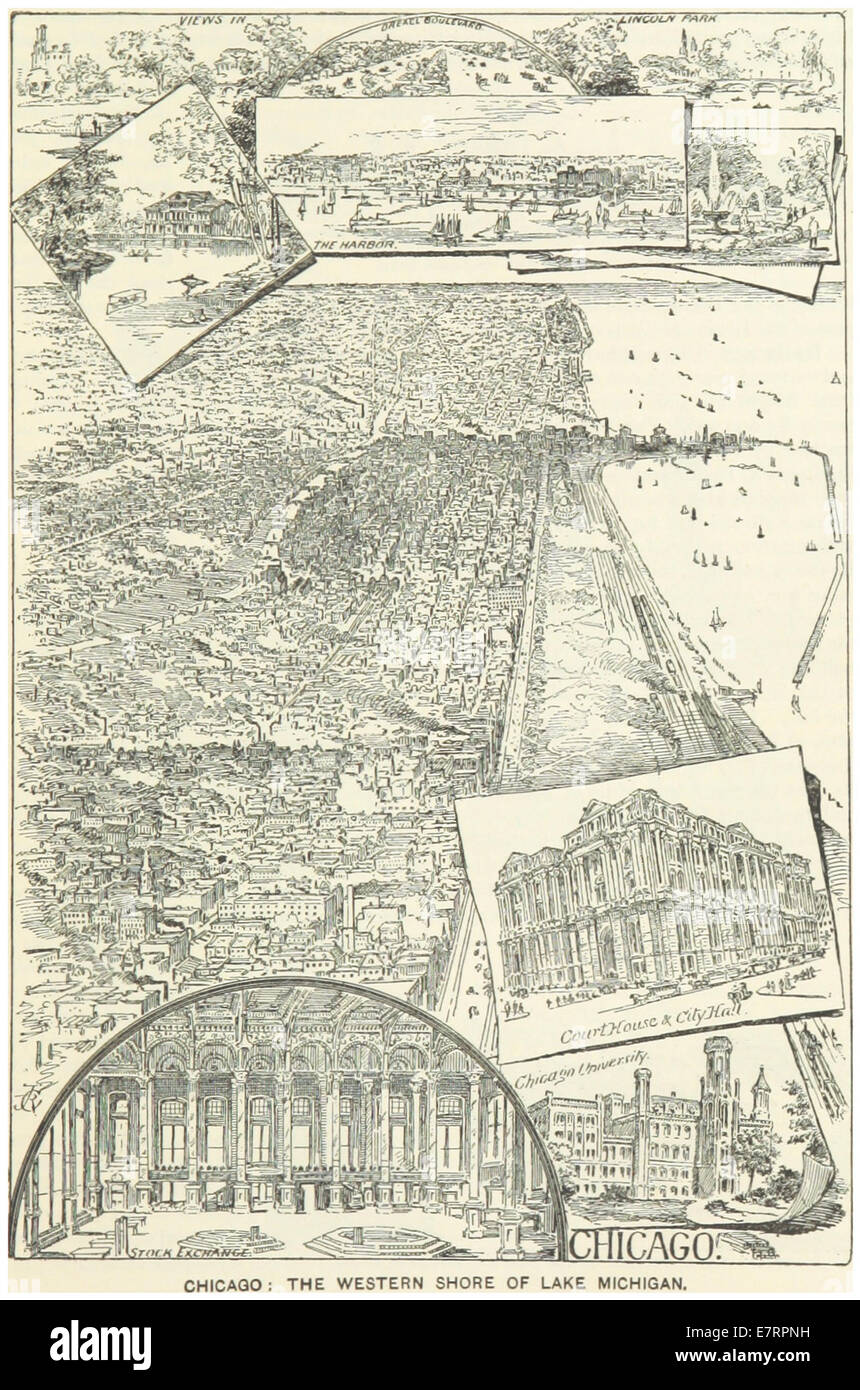 This 1891 illustration of Chicago’s western shore along Lake Michigan ...