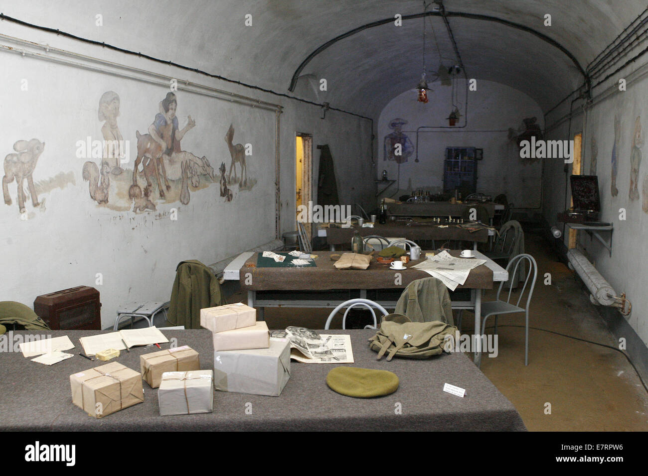Bitche, France. 13th Aug, 2008. View into the dormitory in Fort ...