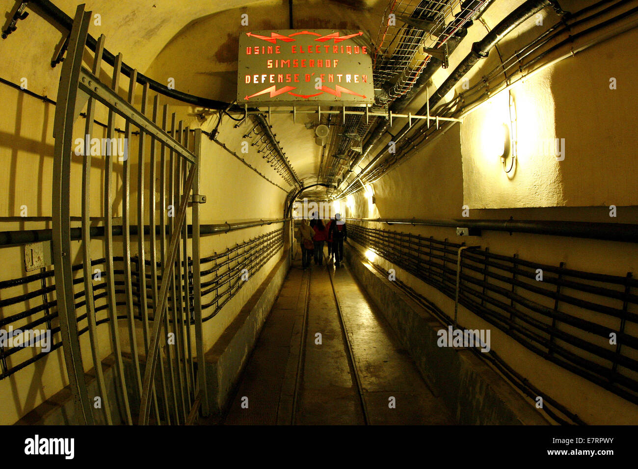 Bitche, France. 13th Aug, 2008. View into a hallway in Fort Simserhof ...